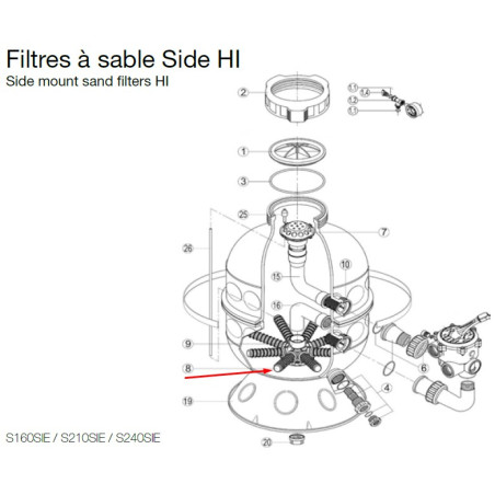 Set 2 crepine brat colector filtru Hayward | 500201110000 - HydroSpa