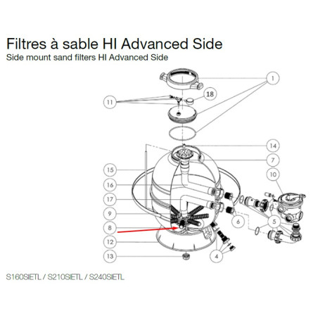 Set 2 crepine brat colector filtru Hayward | 500201110000 - HydroSpa