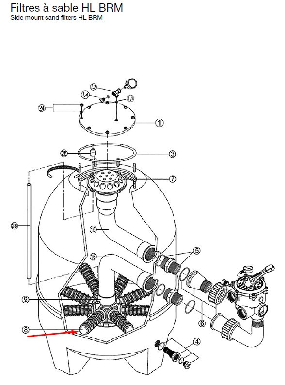 Set 2 crepine brat colector filtru Hayward | 500201110000 - HydroSpa